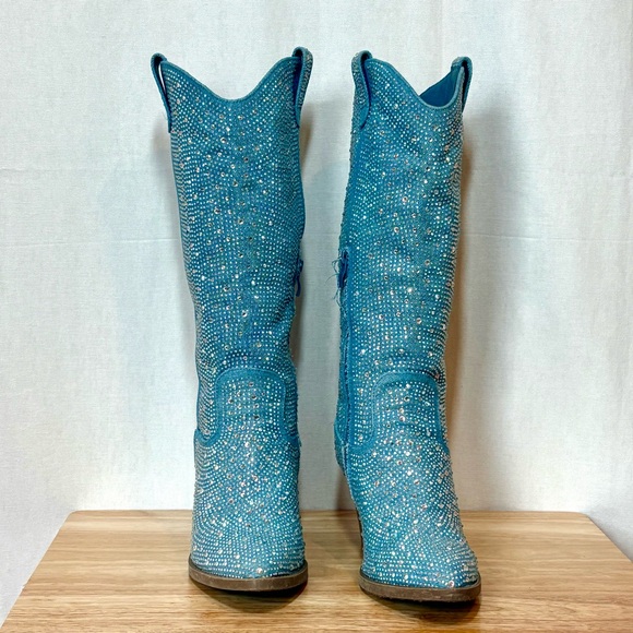 Shoes | Forever Western Boots With Rhinestones | Poshmark